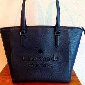 kate spade | Bags | New Kate Spade Black On Black Embossed Tote | Poshmark
